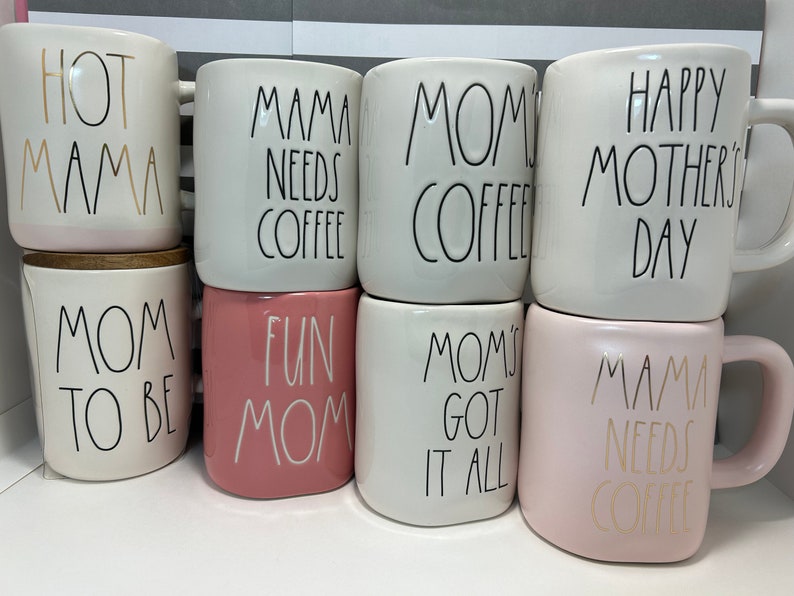 NEW Rae Dunn by Magenta Artisan Collection Coffee Mugs Mom - Etsy