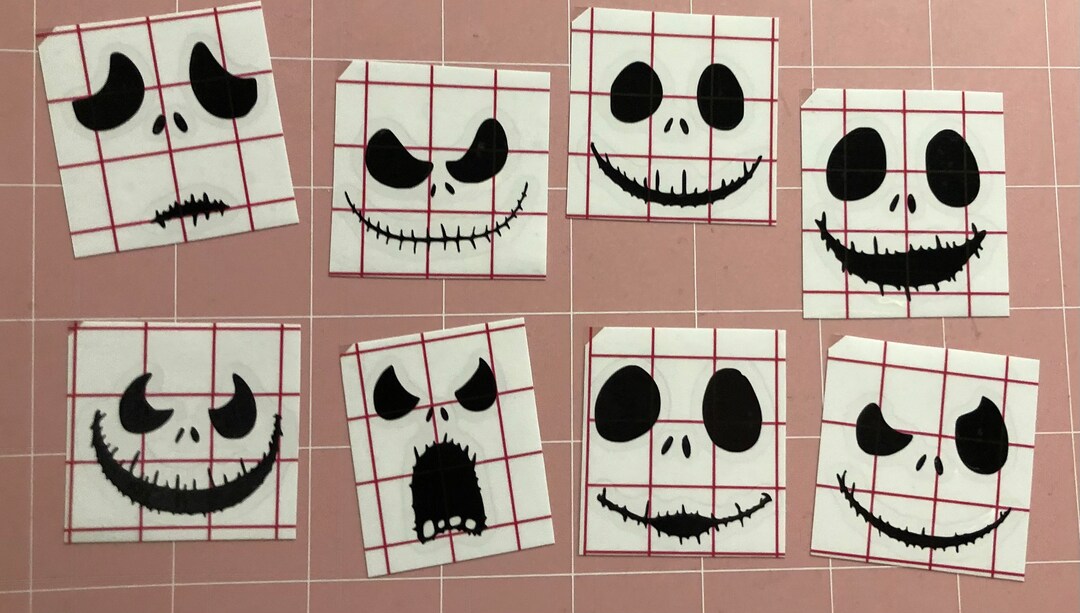 8 Piece Vinyl Decal Jack Skell-nbc- You Choose Size & Color DIY ...