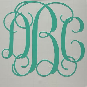 Customized Monogram Initials Decal, Name Sticker, Custom Stickers ...