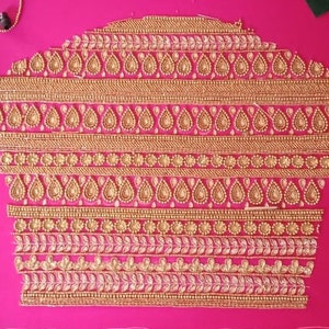 Rani Pink Maggam Work Aari Work Handmade Blouse | Aari Work | Zardozi ...