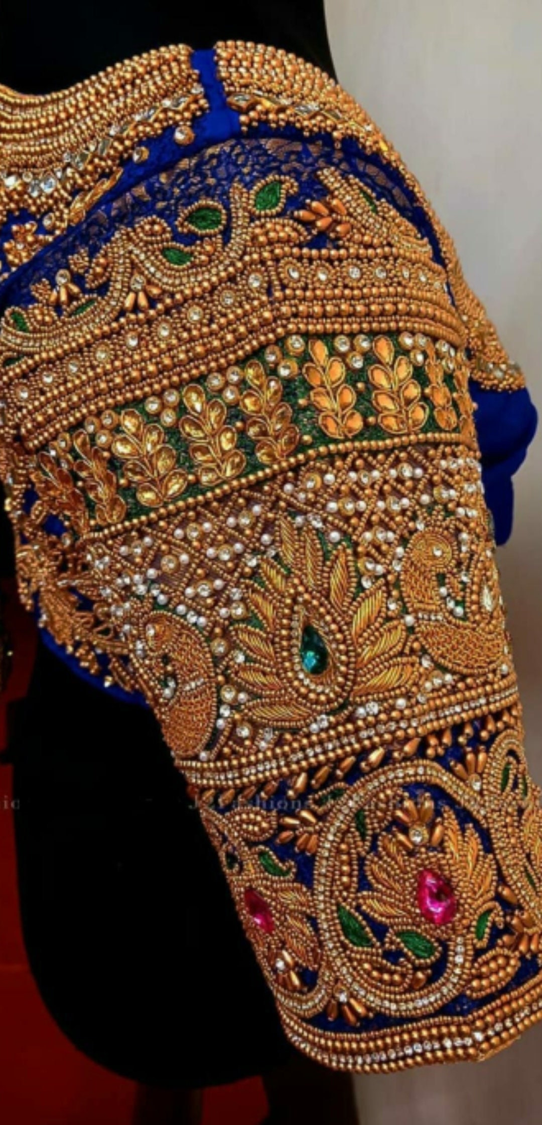 Green Maggam Work Blouse | Aari Work Saree Blouse | Aari Work Blouse ...