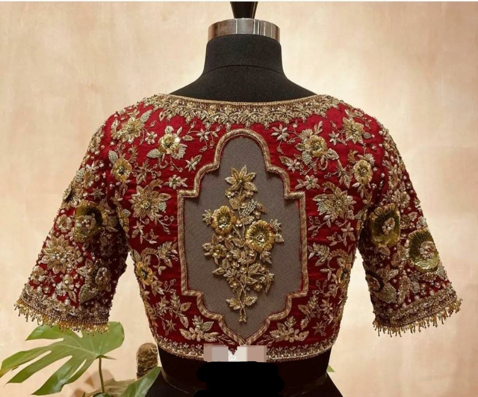 Wine Red Maroon Zardozi Work Blouse | Aari Work Saree Blouse | Aari ...