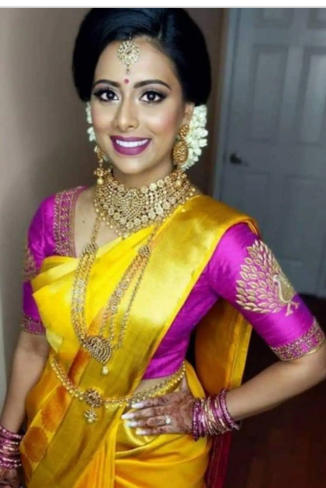 Purple Peacock Maggam Work Blouse Aari Work Saree Blouse Aari Work ...