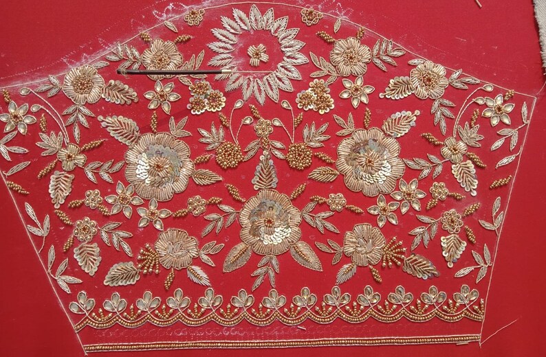 Wine Red Maroon Zardozi Work Blouse Aari Work Saree Blouse Aari Work ...