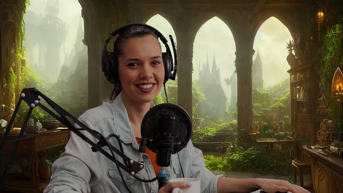 Medieval Fantasy Castle Streamer Background Green Screen - Etsy