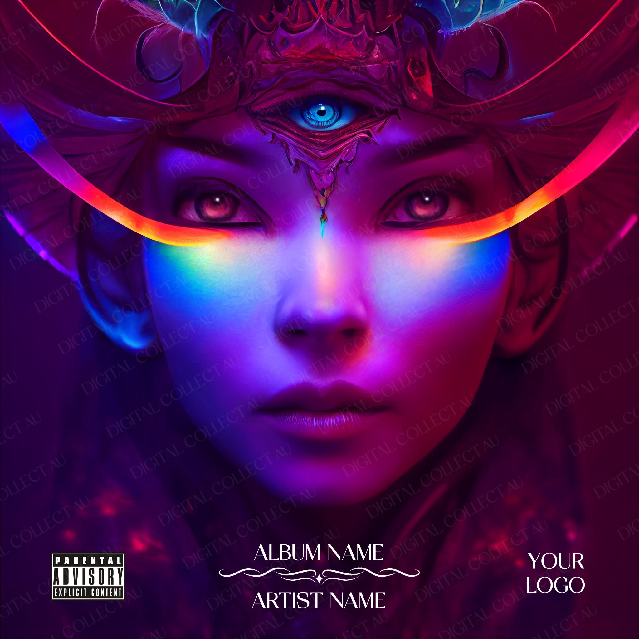 Psytrance Album Cover Art for Commercial Use Psychedelic - Etsy