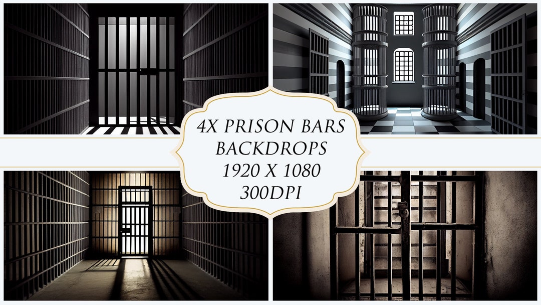 Prison Bars Streamer Background Bundle Green Screen Overlay - Etsy