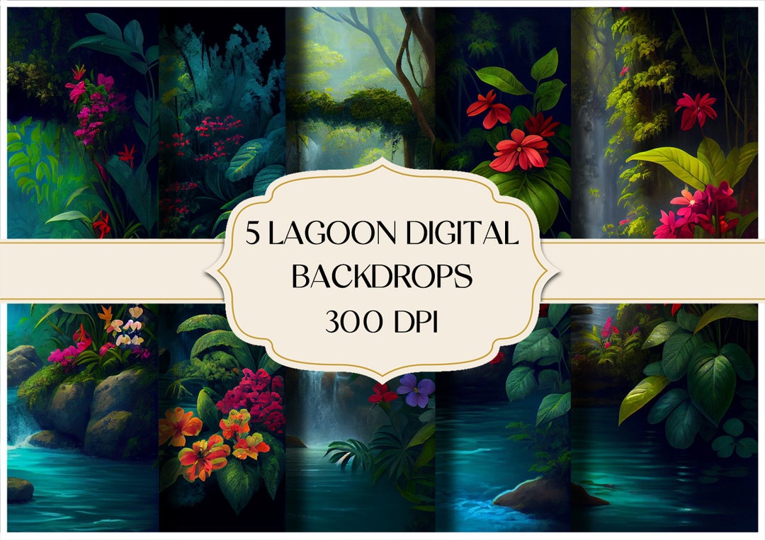 Fantasy Lagoon Digital Backdrops | Fantasy Overlays | Photography ...
