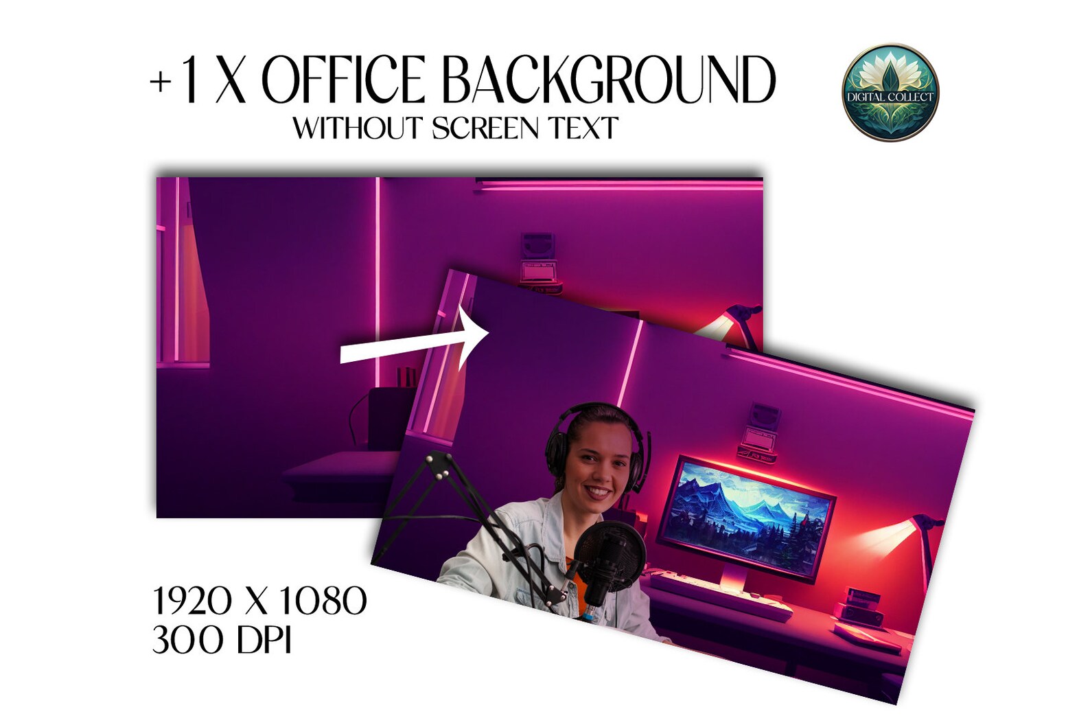Streamer Backgrounds Waiting Screen Virtual Officedigital - Etsy