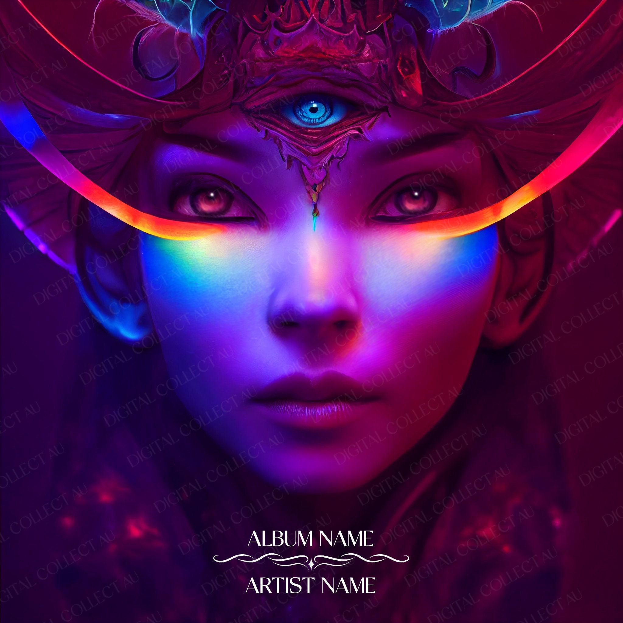 Psytrance Album Cover Art for Commercial Use Psychedelic - Etsy