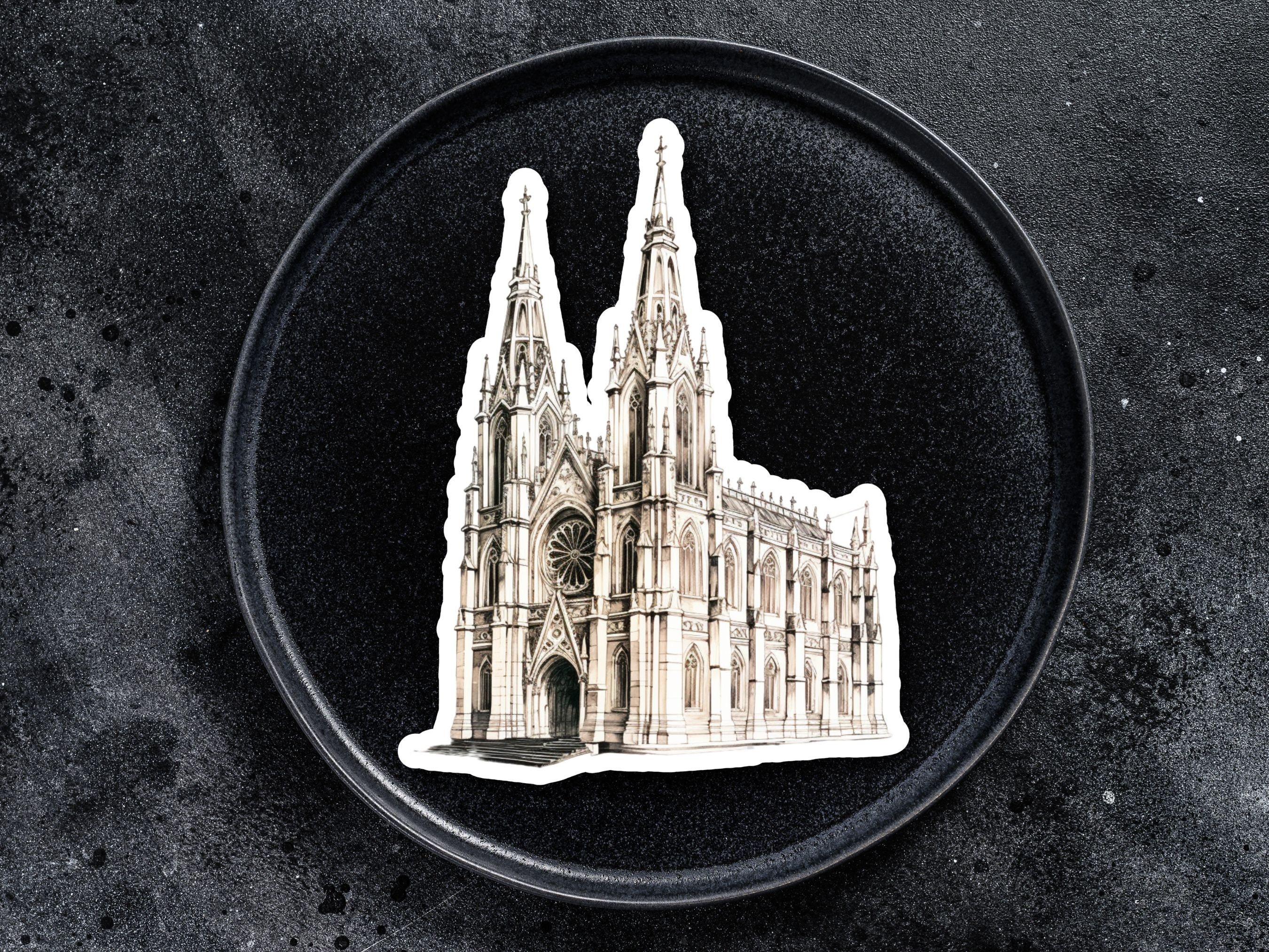Gothic Church Collection 6, Die Cut Sticker, 3 X 3, European ...