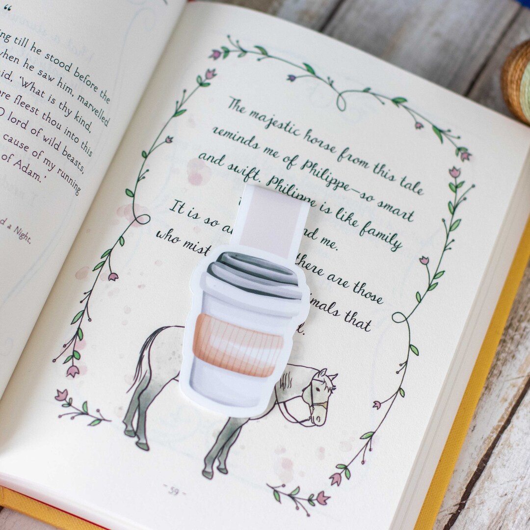 Plain Coffee Bookmark, Coffee Bookmark, Coffee Lover, Book Lover Gift ...