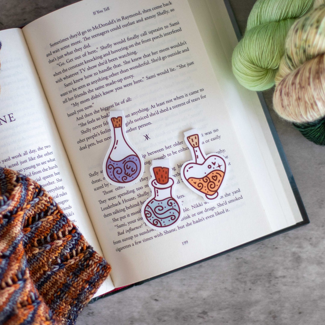 Potion Magnet Bookmark Set, Bookmark, Potion Bookmark, Book Lover Gift ...