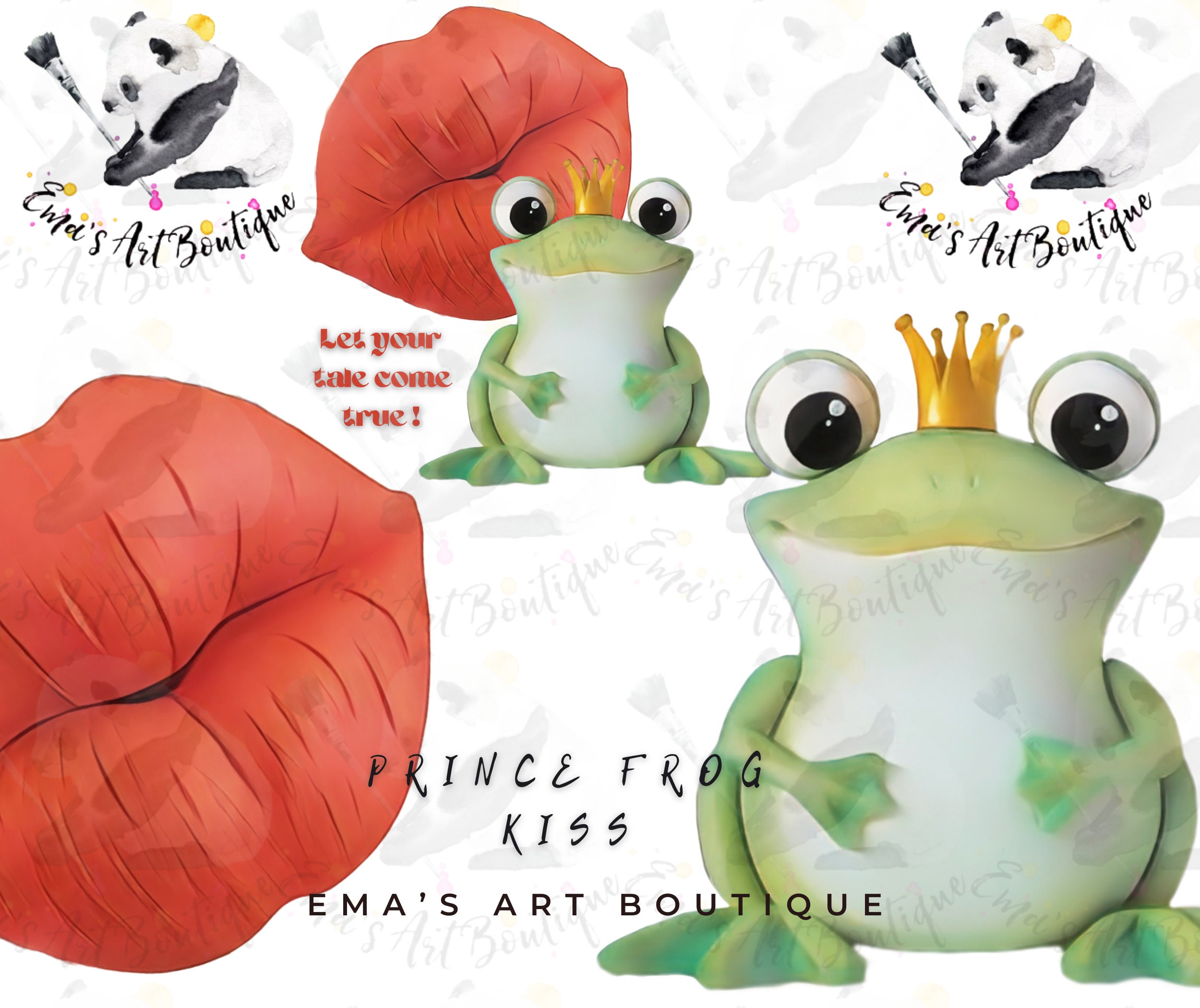Kissing Frog Clipart