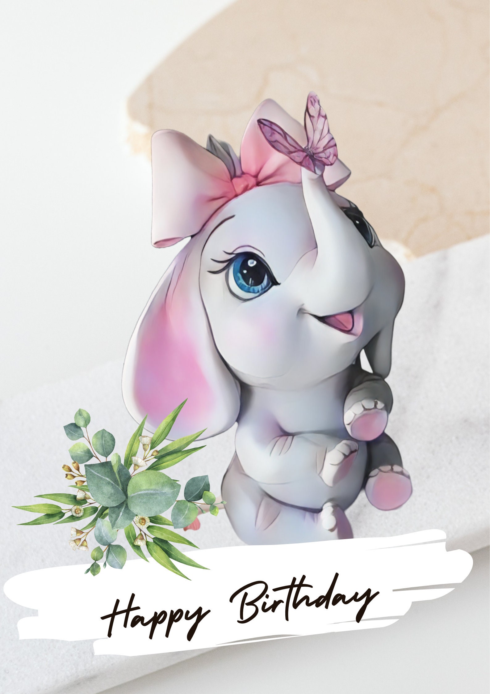 Watercolor Animal Png Elephant Illustration Baby Shower Clipart ...