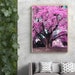 Vintage Pink Tree Photo, Tree Print, Wall Fine Art, Digital Painting ...