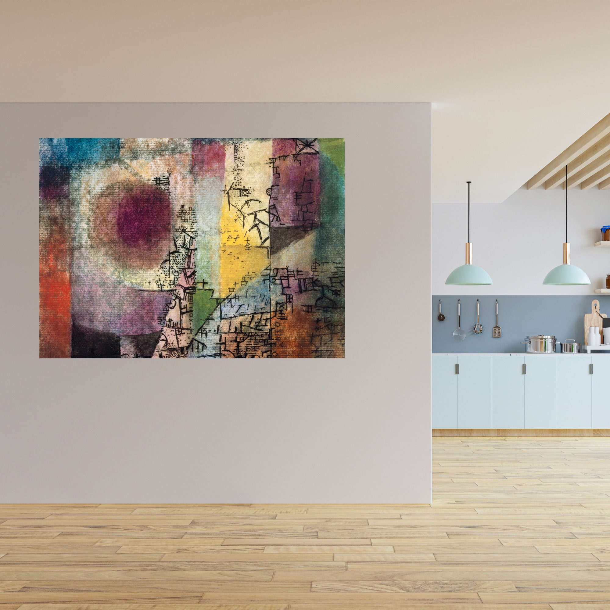 Abstract Wall Art, Paul Klee Art Print, Square Art Poster, Modern ...