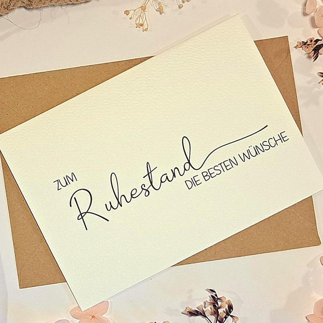 Glückwunsch zum Ruhestand | Abschied Kollege Karte | Glückwunschkarte ...