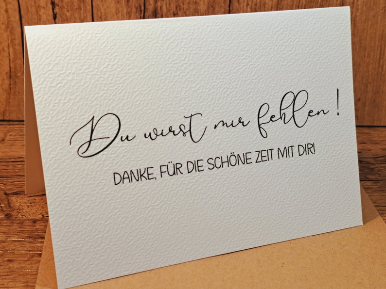 Du wirst fehlen Dankeskarte Ruhestand Abschied Freundin - Etsy.de