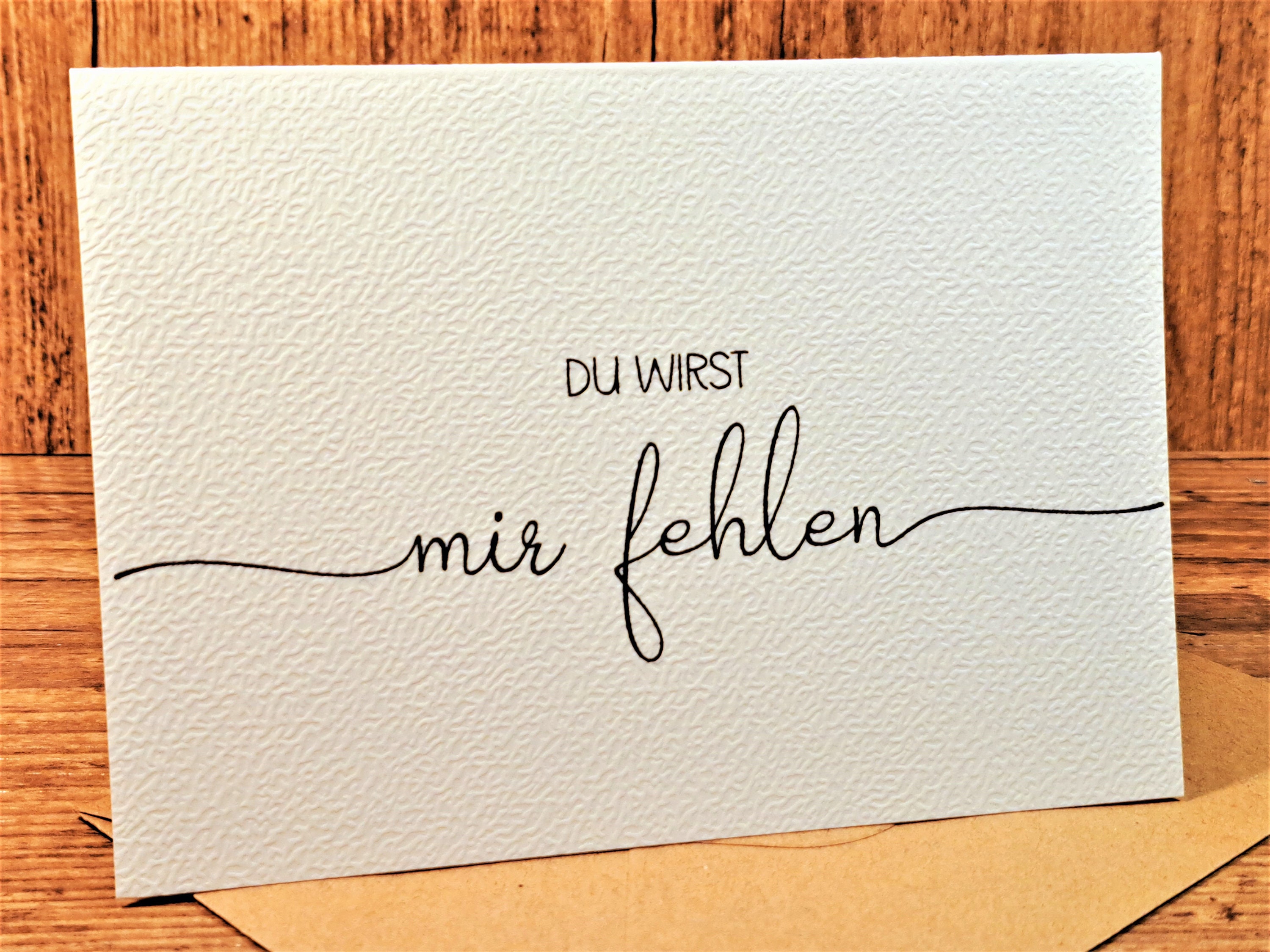 Du wirst fehlen, Abschied Kollege, Kollegin, Dankeschön, Karte Danke ...