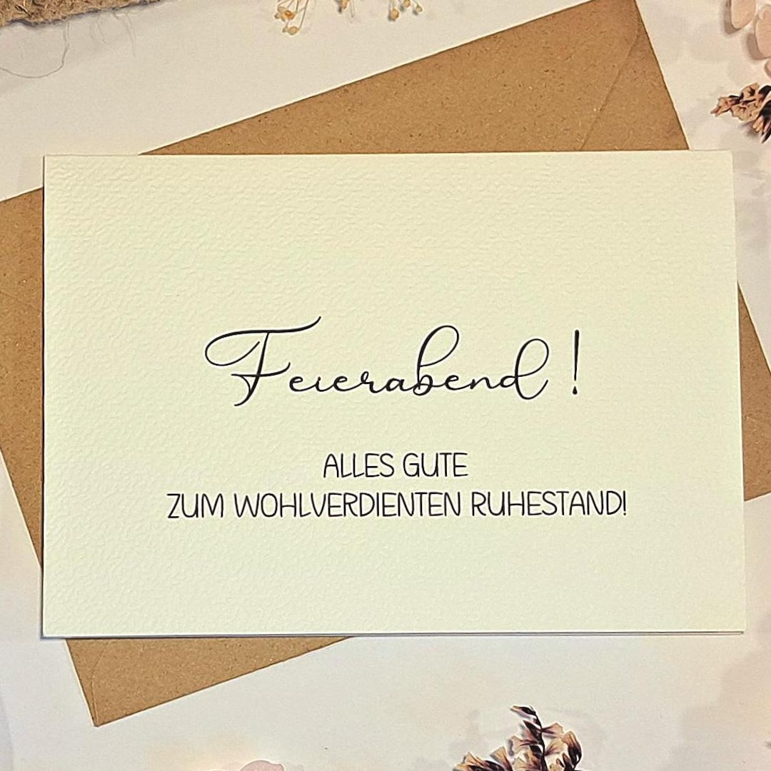 Félicitations pour votre retraite - carte de fin de travail - adieu ...