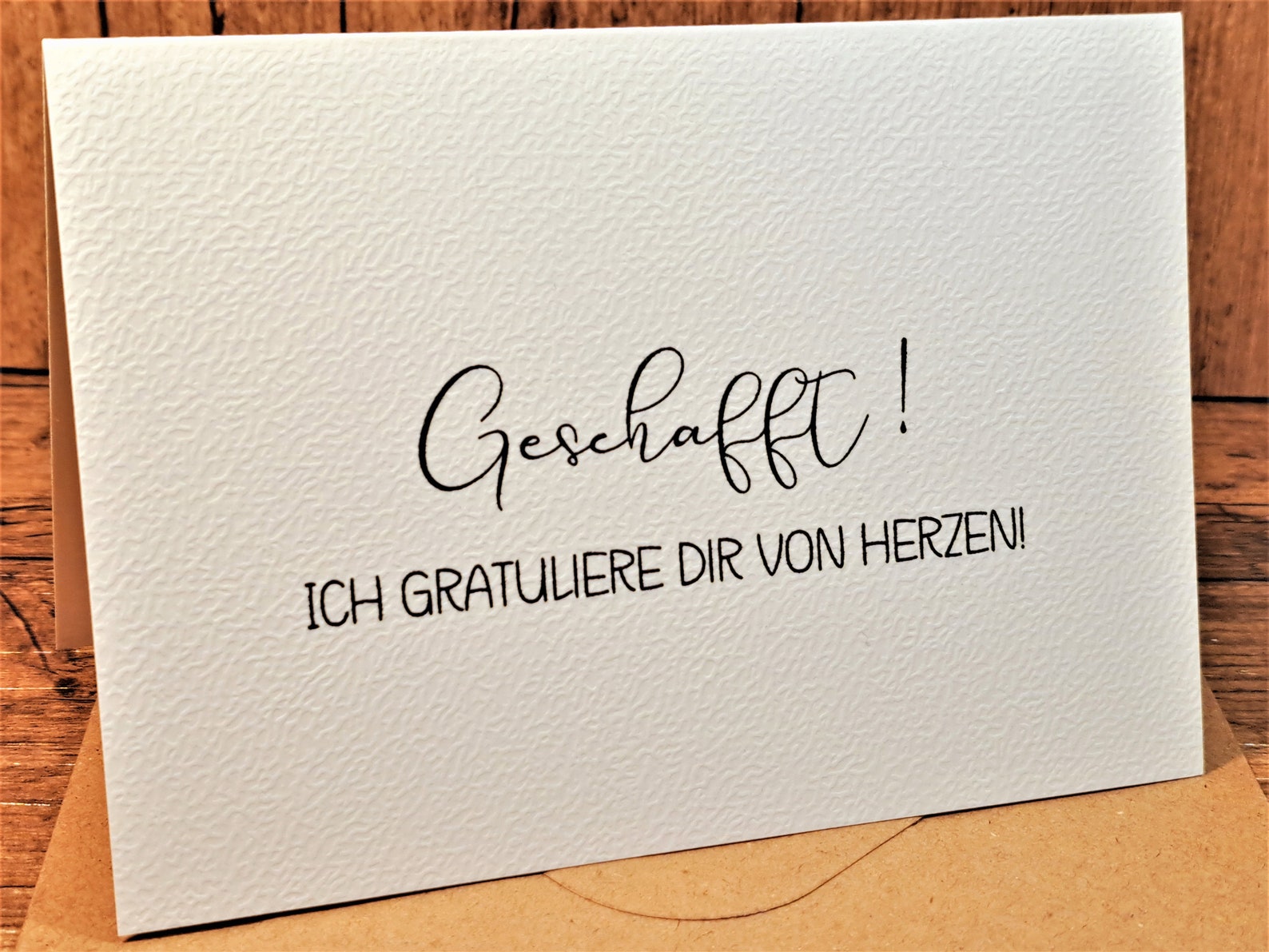 Glückwunschkarte Geschafft Abschluss Karte Abitur Glückwunsch ...