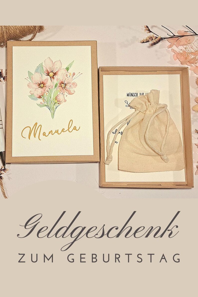 Personalisiertes Geldgeschenk zum Geburtstag für Frauen | Geschenkbox ...