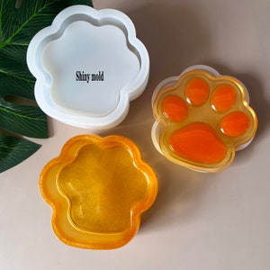 Resin Paw Print With Lid Mold Paw Print Box Mold Trinket Box - Etsy