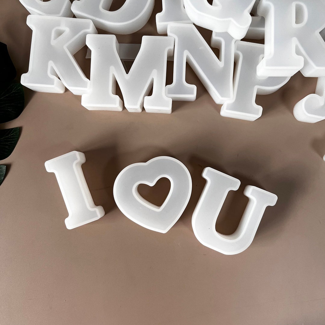2.5 Inches Letter Resin Silicone Mould DIY Crafts Jewelry - Etsy