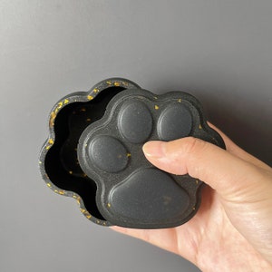 Resin Paw Print With Lid Mold Paw Print Box Mold Trinket Box - Etsy
