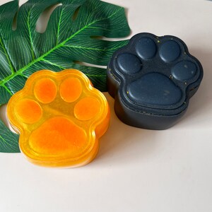 Resin Paw Print With Lid Mold Paw Print Box Mold Trinket Box - Etsy