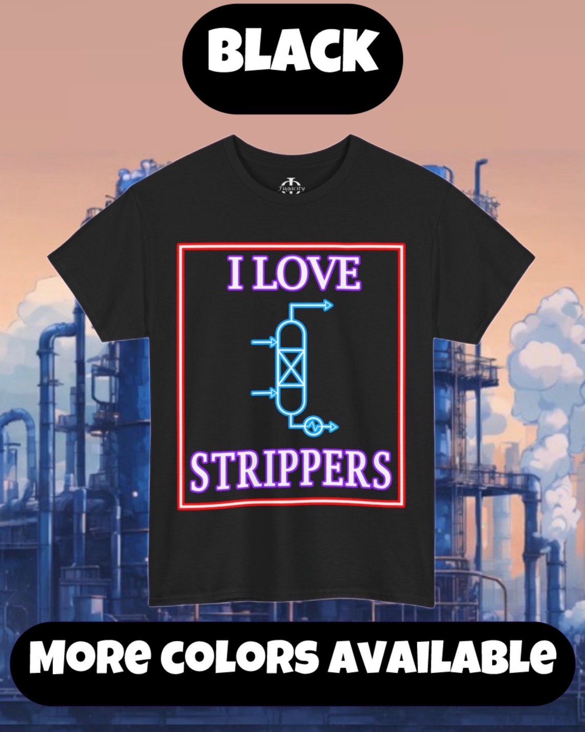 Chemical Engineering | "i Love Stripper Columns" | Heavy Cotton Men ...
