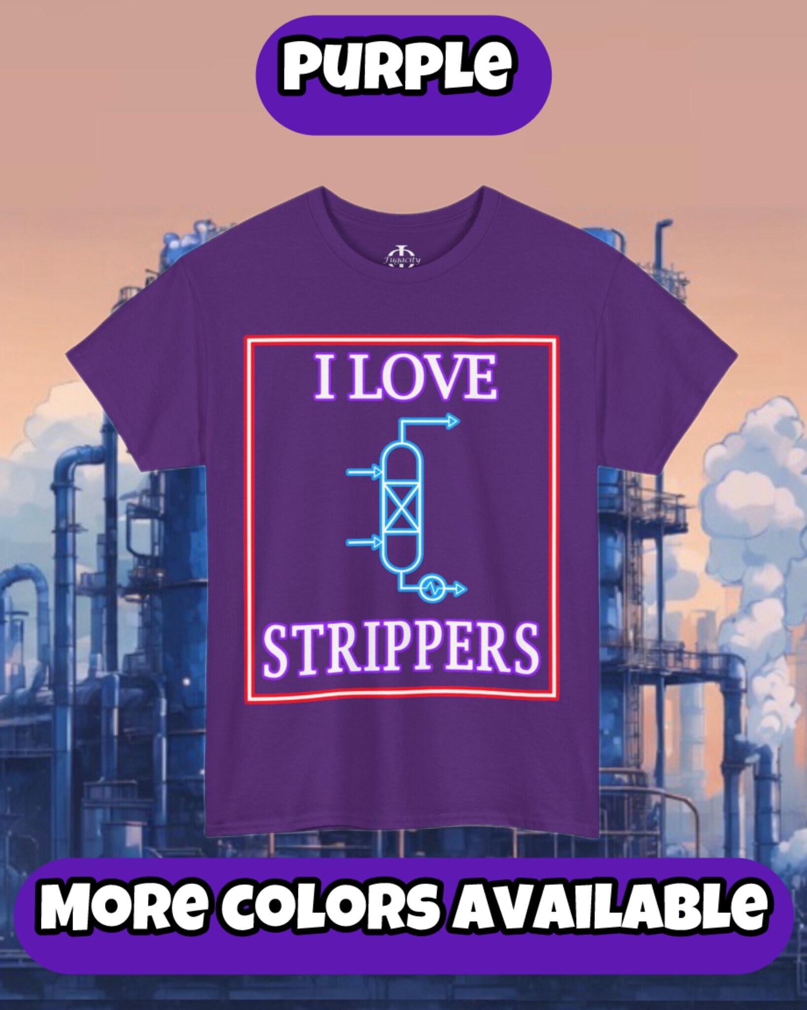 Chemical Engineering | "i Love Stripper Columns" | Heavy Cotton Men ...