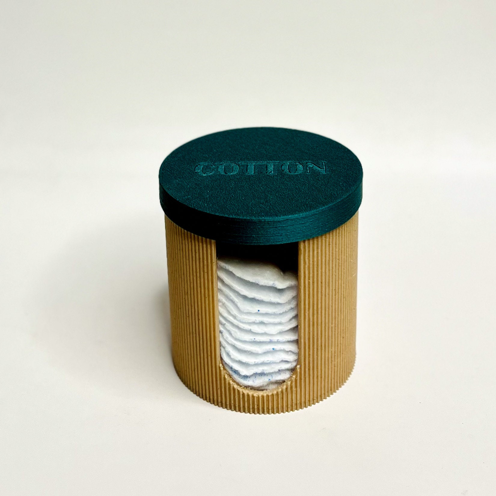 Cotton Ball Pads Holder Facial Rounds Holder and Ear Stick Jar ...