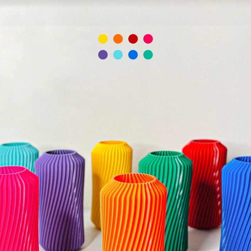 Colorful Flower Vase - Etsy