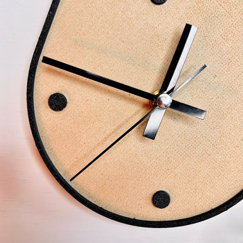 Minimalist Wood Added Wall Clock, Drop Wall Clock Decor, No Ticking ...