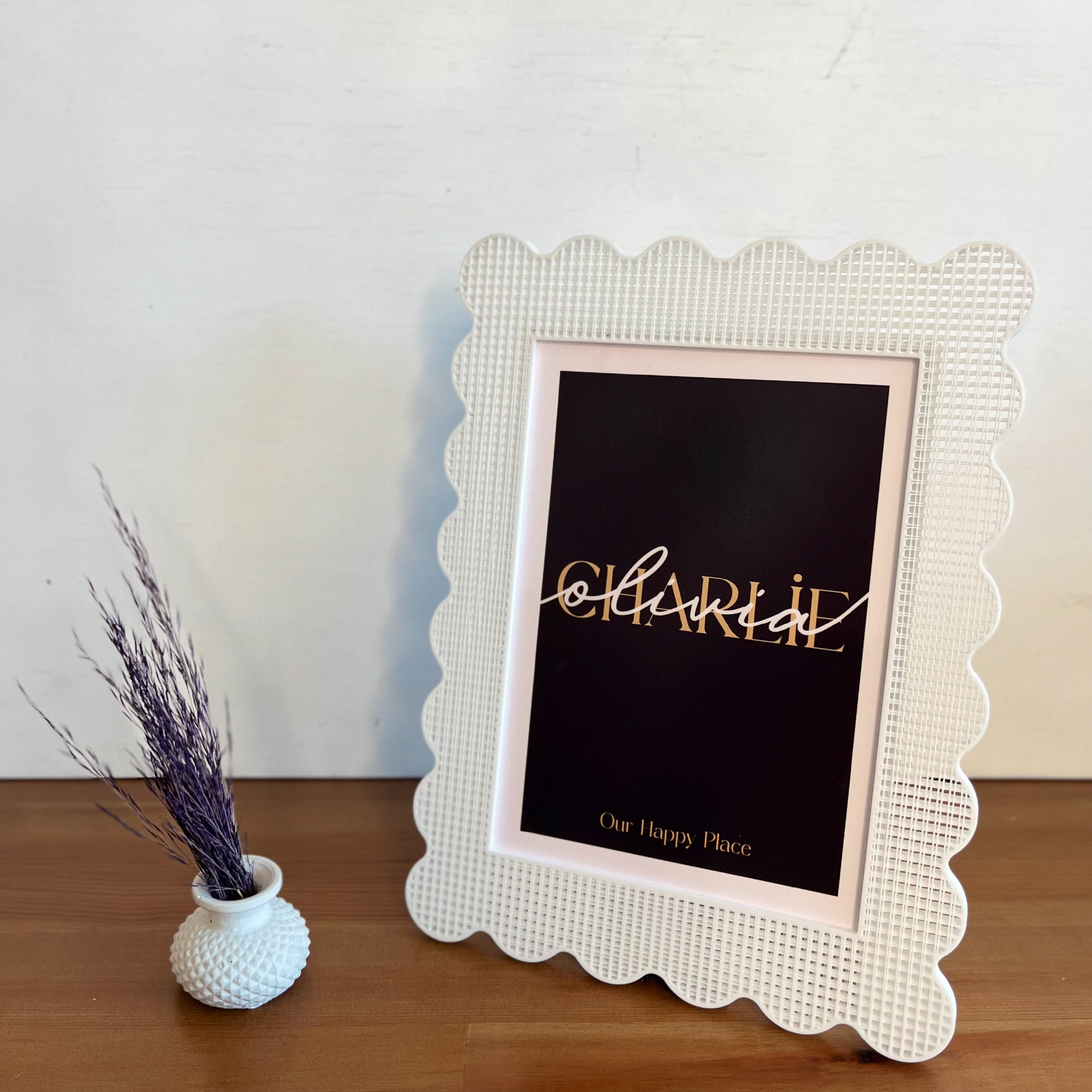 Customize Photo Frame Wall Decor Picture Frame Aesthetic Name Painting ...