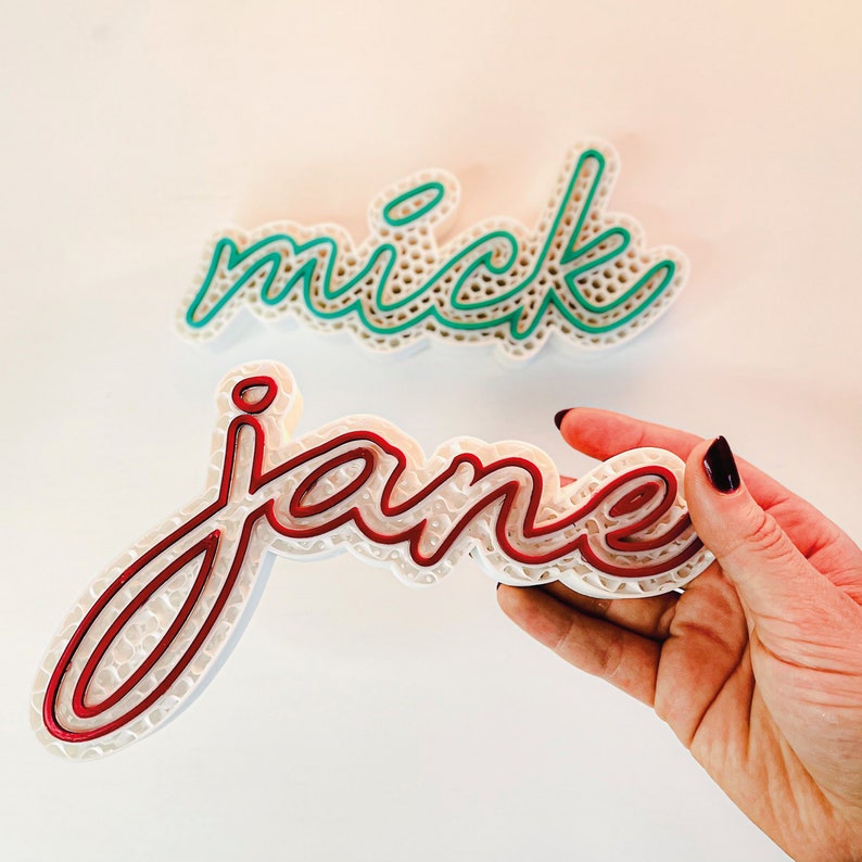 Custom Name Sign Freestanding Name Sign 3d Letter Plaque Shelf ...