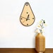 Minimalist Wood Added Wall Clock, Drop Wall Clock Decor, No Ticking ...