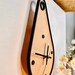 Minimalist Wood Added Wall Clock, Drop Wall Clock Decor, No Ticking ...