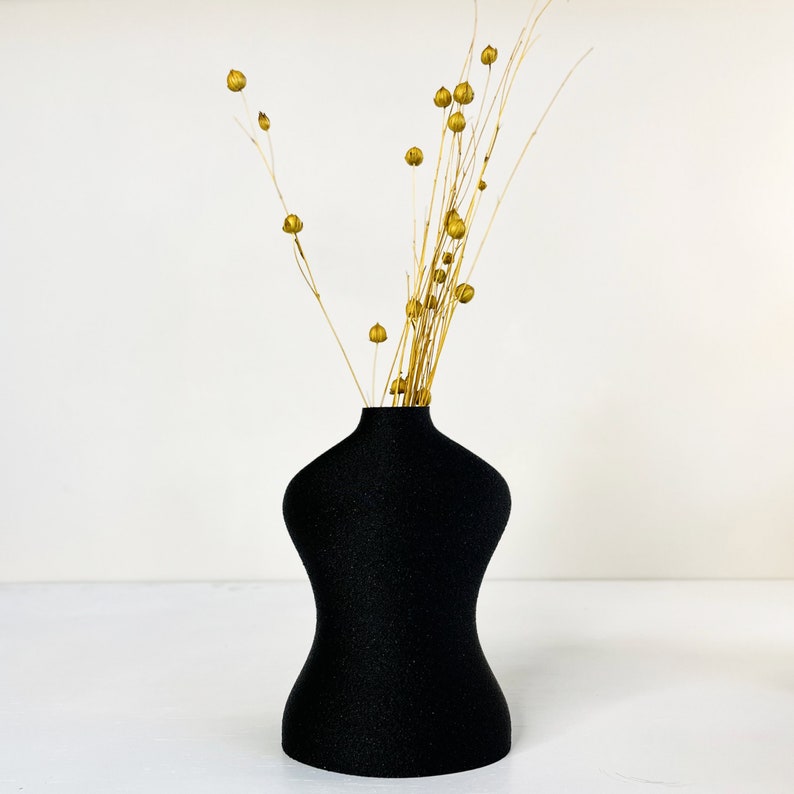 Female Body Sillhouette Vase Female Statue Vases Buxom Vase Dried ...