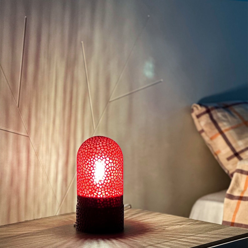 Voronoi Pattern Desk Lamp | Patterned Shadow Table Lightning | Special ...