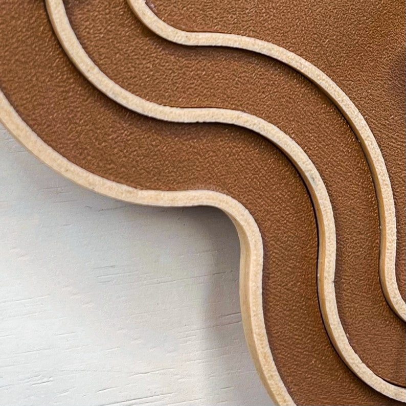 Modern Minimalist Wood Infused Wall Clock Unique Silence - Etsy