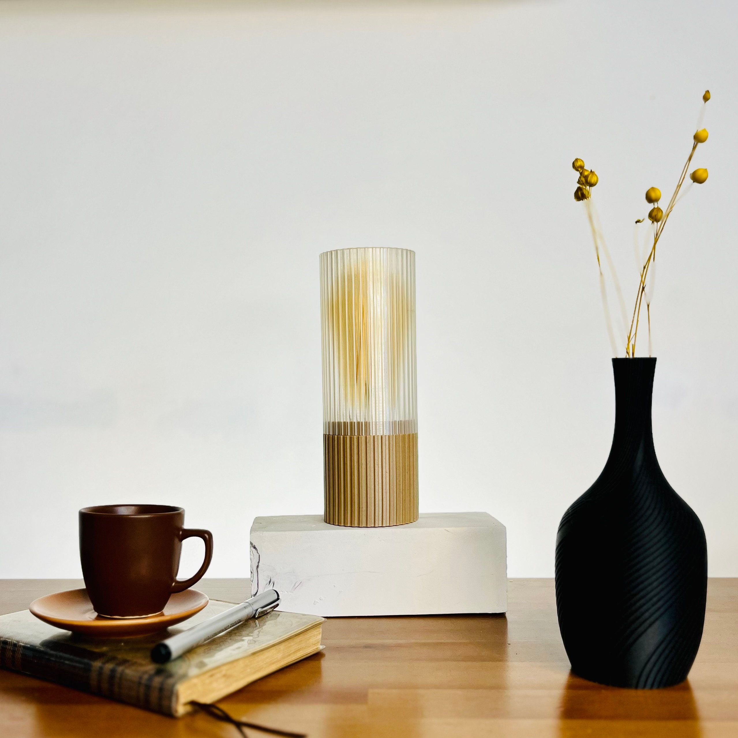 Minimalist Table Lamp for Bedroom Also Perfect Housewarming Gift for ...