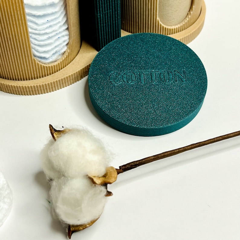 Cotton Ball Pads Holder Facial Rounds Holder and Ear Stick Jar ...