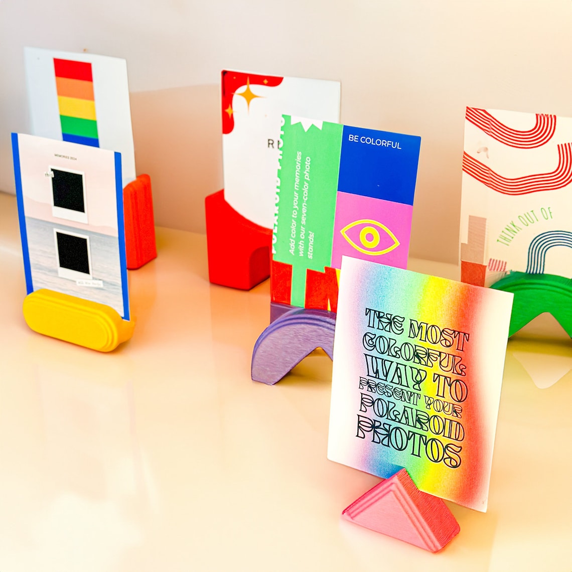 Colorful Photo Stands Set of Photo Holder for Home Display Stand for ...