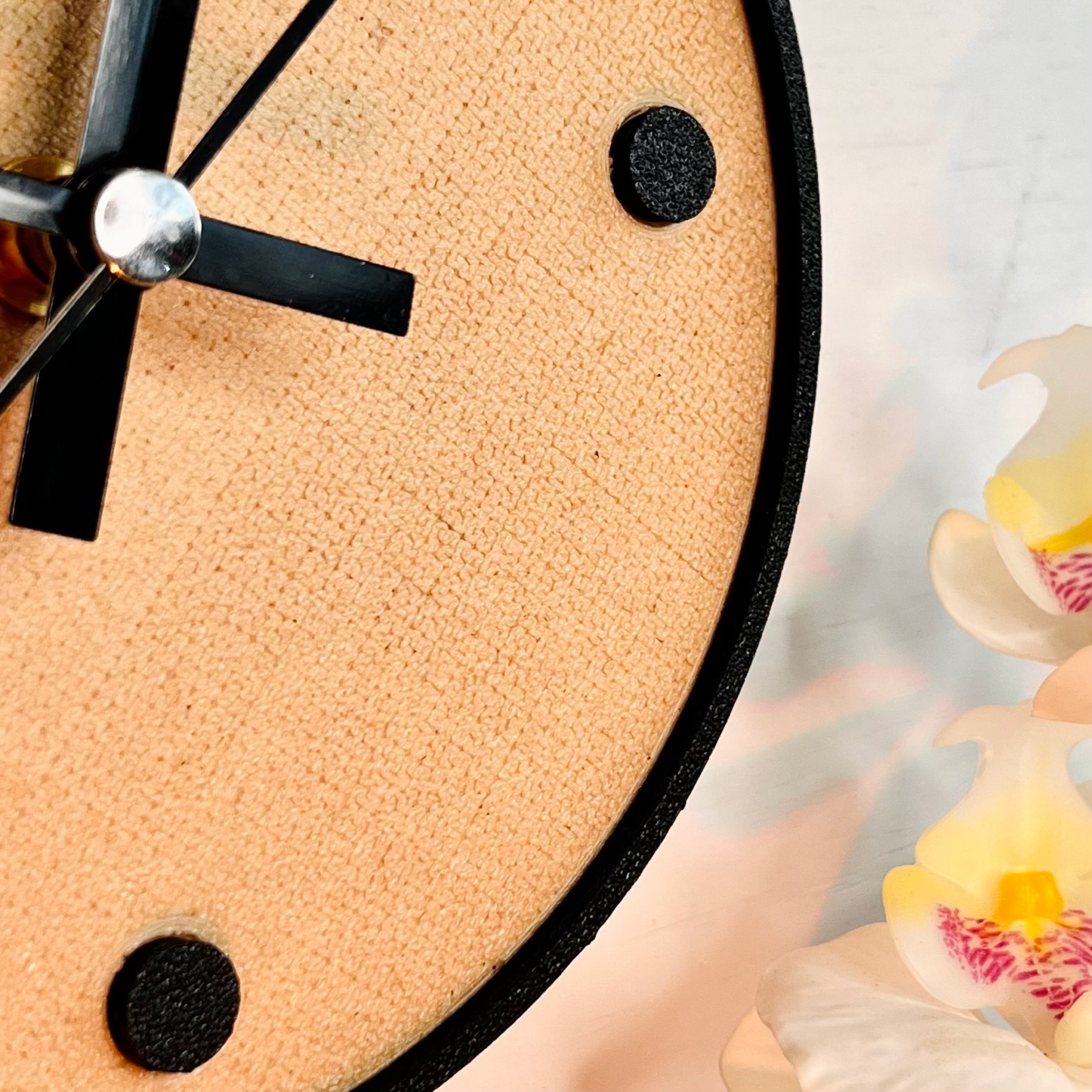 Minimalist Wood Added Wall Clock, Drop Wall Clock Decor, No Ticking ...