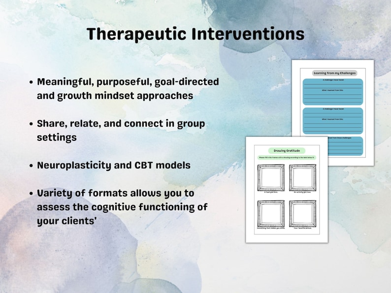 Occupational Therapy Worksheets, Adult Mental Health Worksheets ...