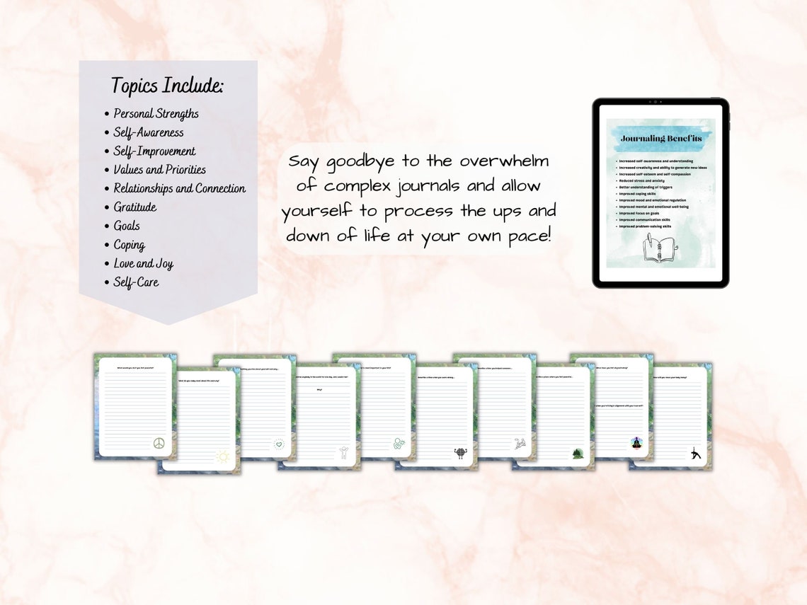 Digital Mental Health Journal for Men and Women Introspective Journal ...