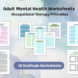 Occupational Therapy Worksheets, Adult Mental Health Worksheets ...